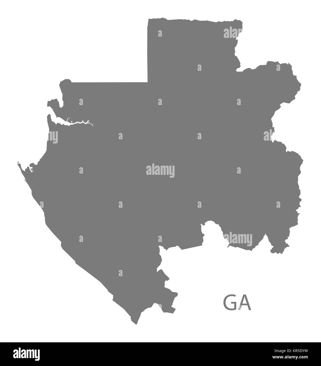 Gabon map hi-res stock photography and images - Alamy