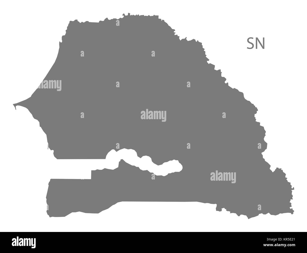 Senegal map hi-res stock photography and images - Alamy