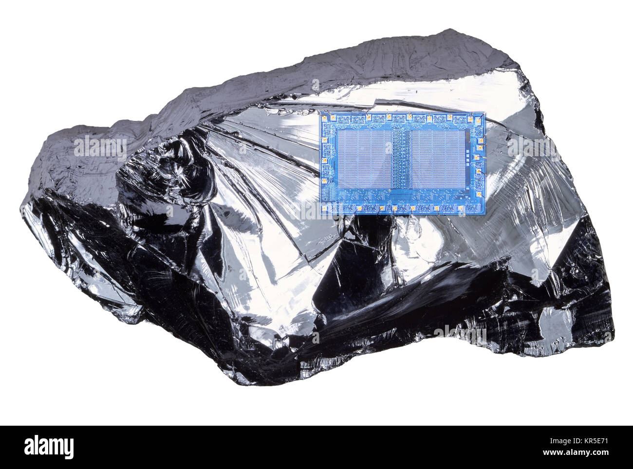 Silicon chip transistor Cut Out Stock Images & Pictures - Alamy