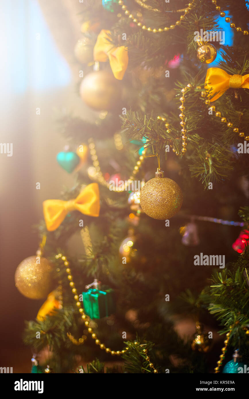 Christmas tree closeup Stock Photo - Alamy