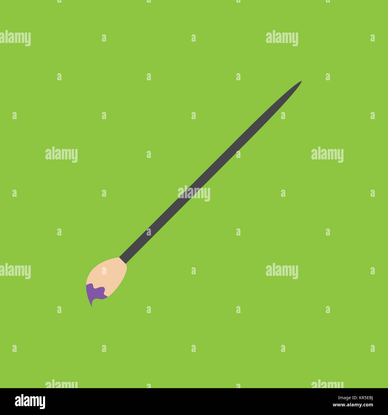 Simple Paintbrush Education Vector Illustration Graphic Design Stock ...