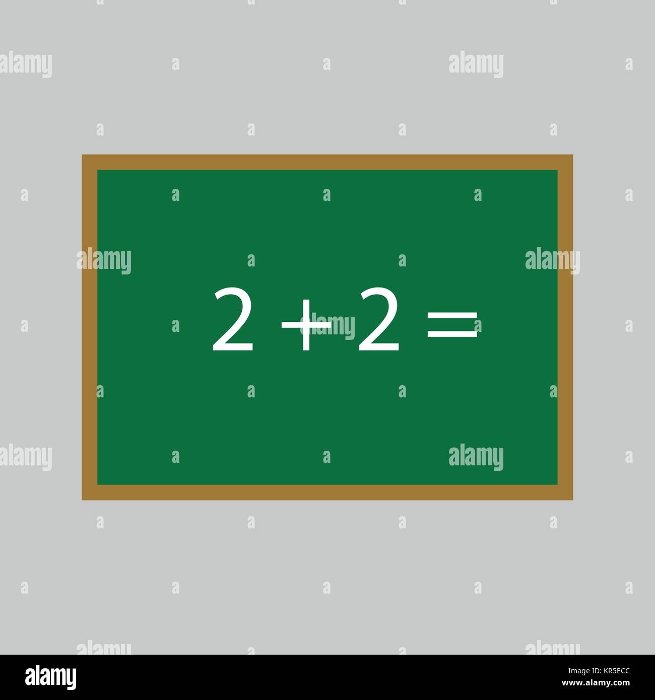 Simple School Green Board Vector Illustration Graphic Design Stock ...