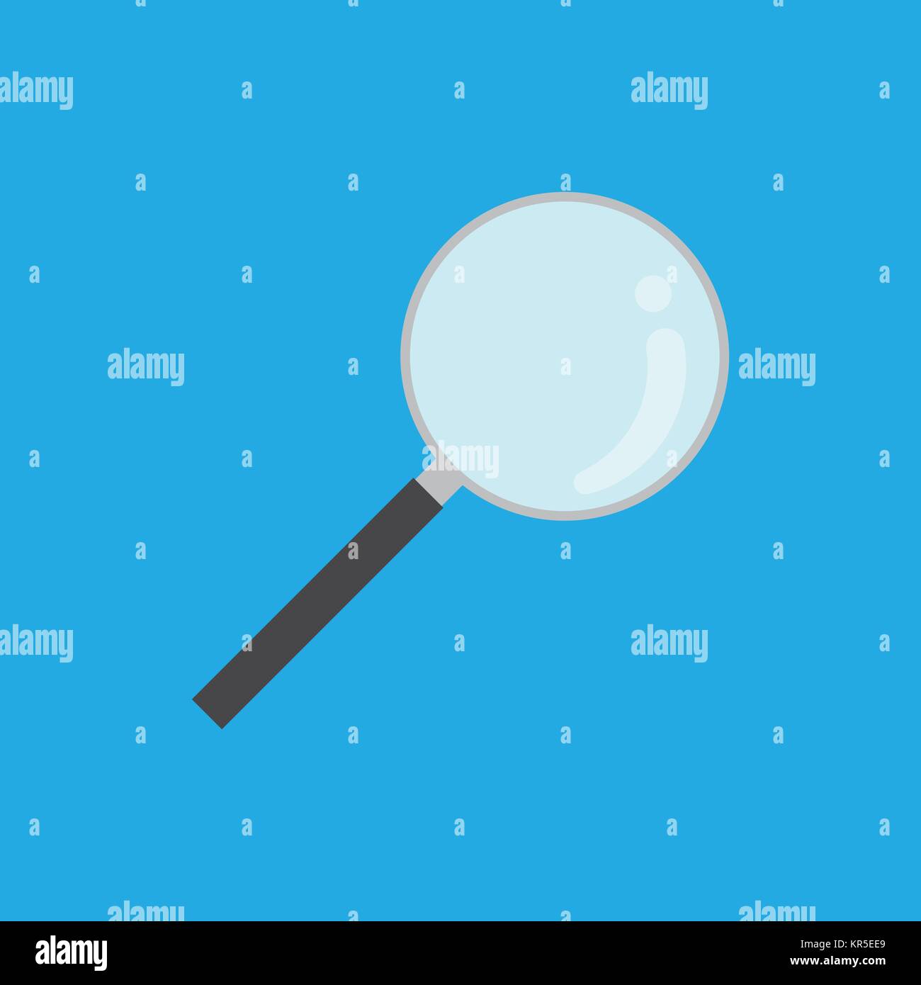 Simple Magnifying Glass Vector Illustration Graphic Design Stock Vector ...