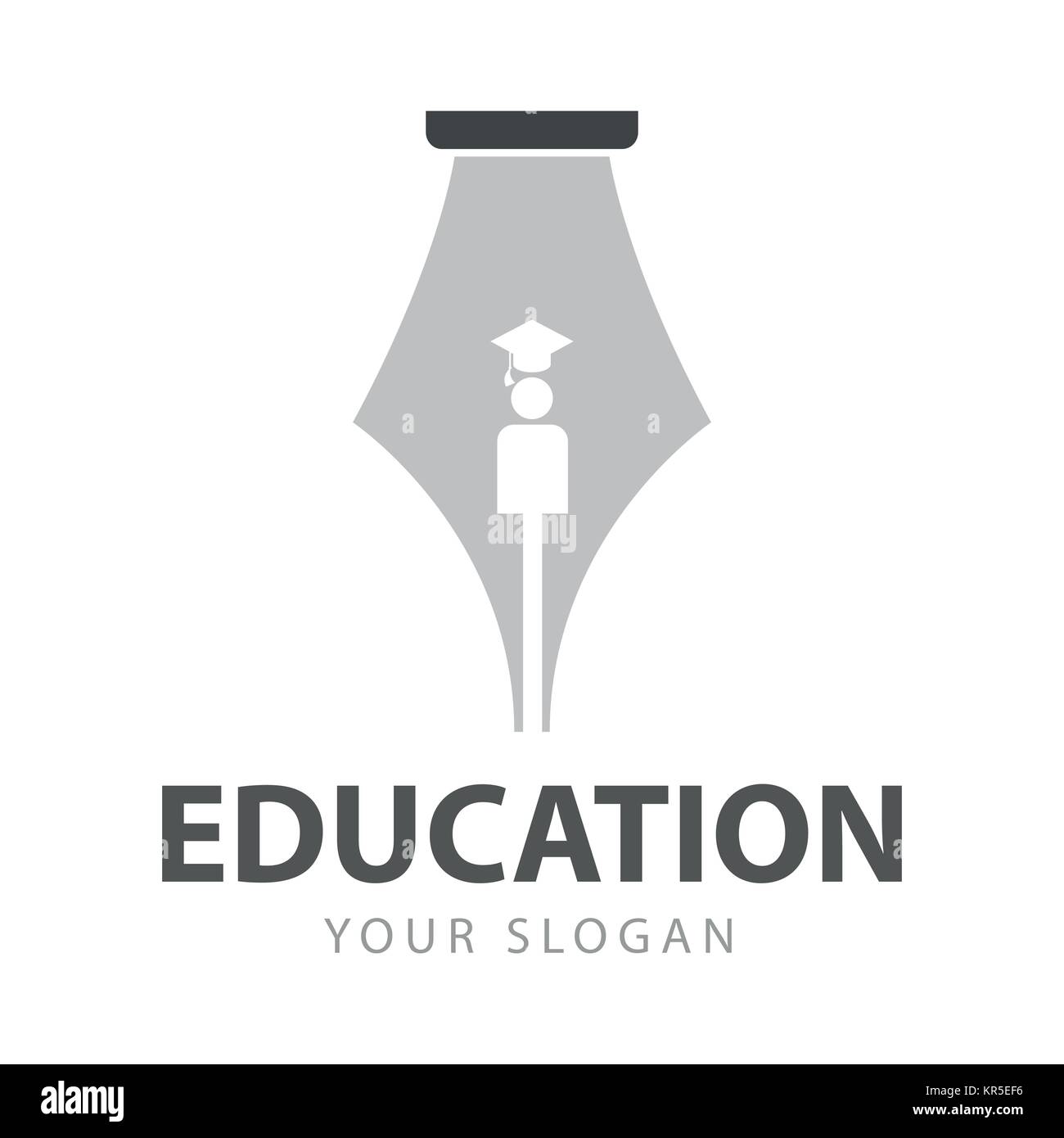Simple Abstract Education Graduate Logo Vector Illustration Graphic ...