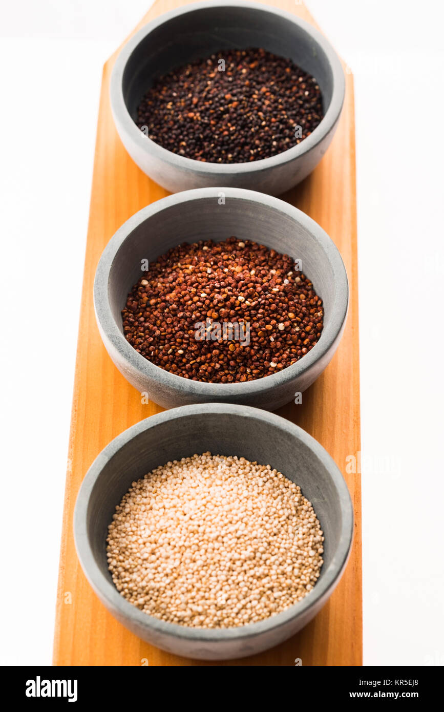 Quinoa grain on white background Stock Photo - Alamy