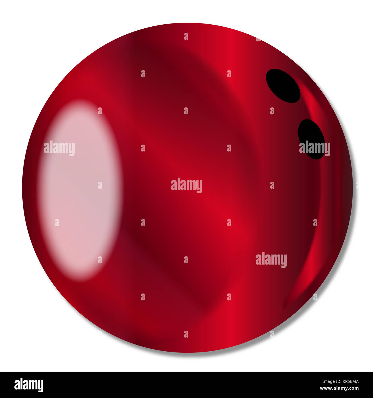 Red Bowling Ball Stock Photo - Alamy