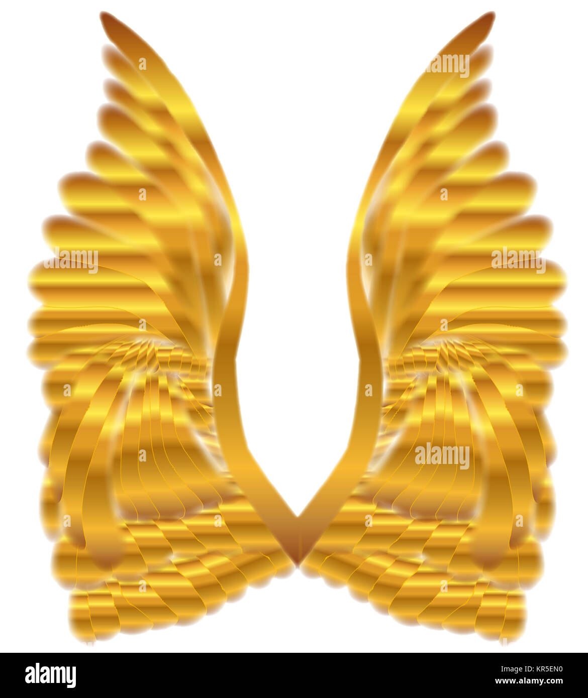 Gold Angel Wings Stock Photo - Alamy