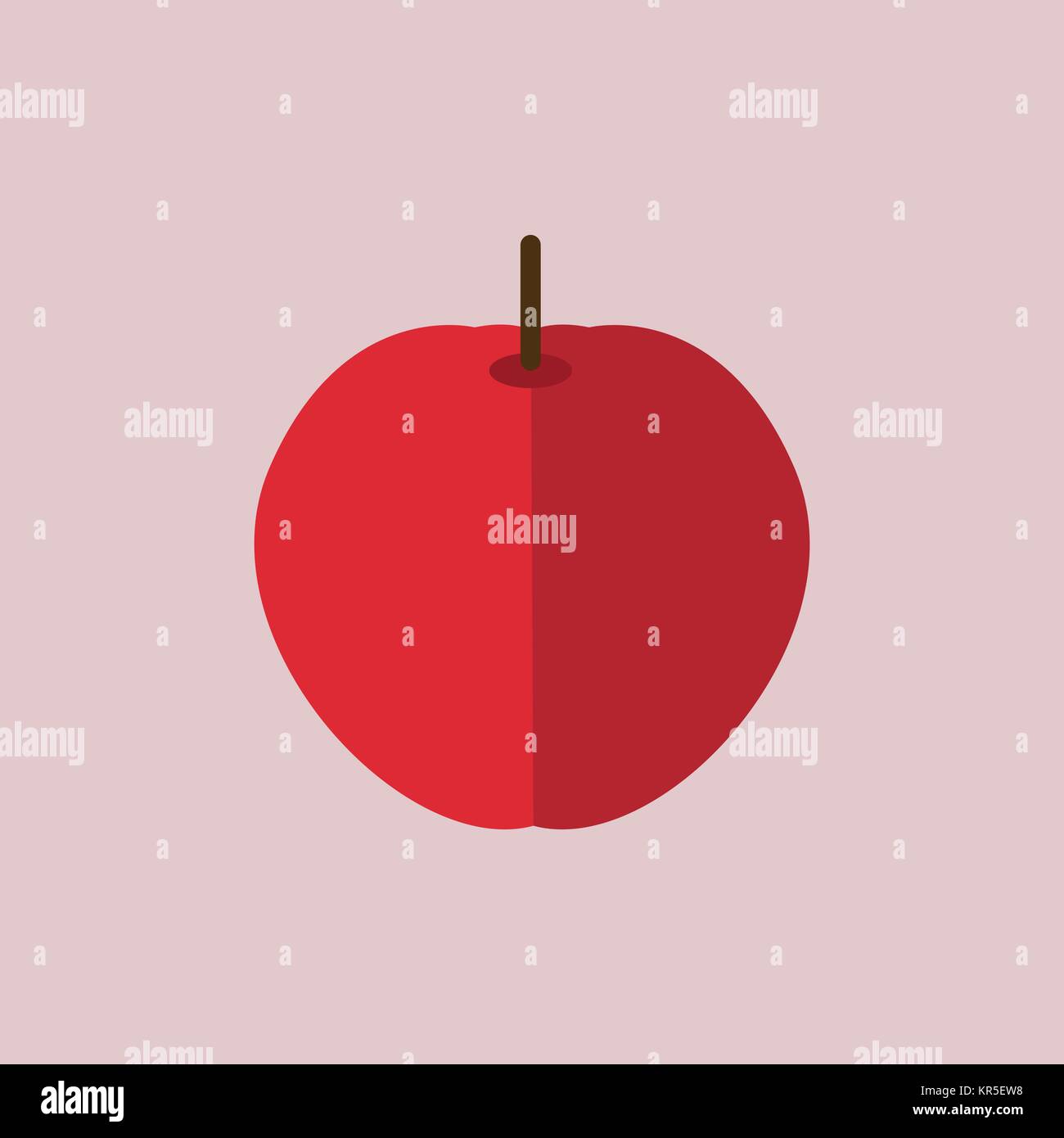 Simple Flat Apple Vector Illustration Graphic Design Stock Vector Image ...