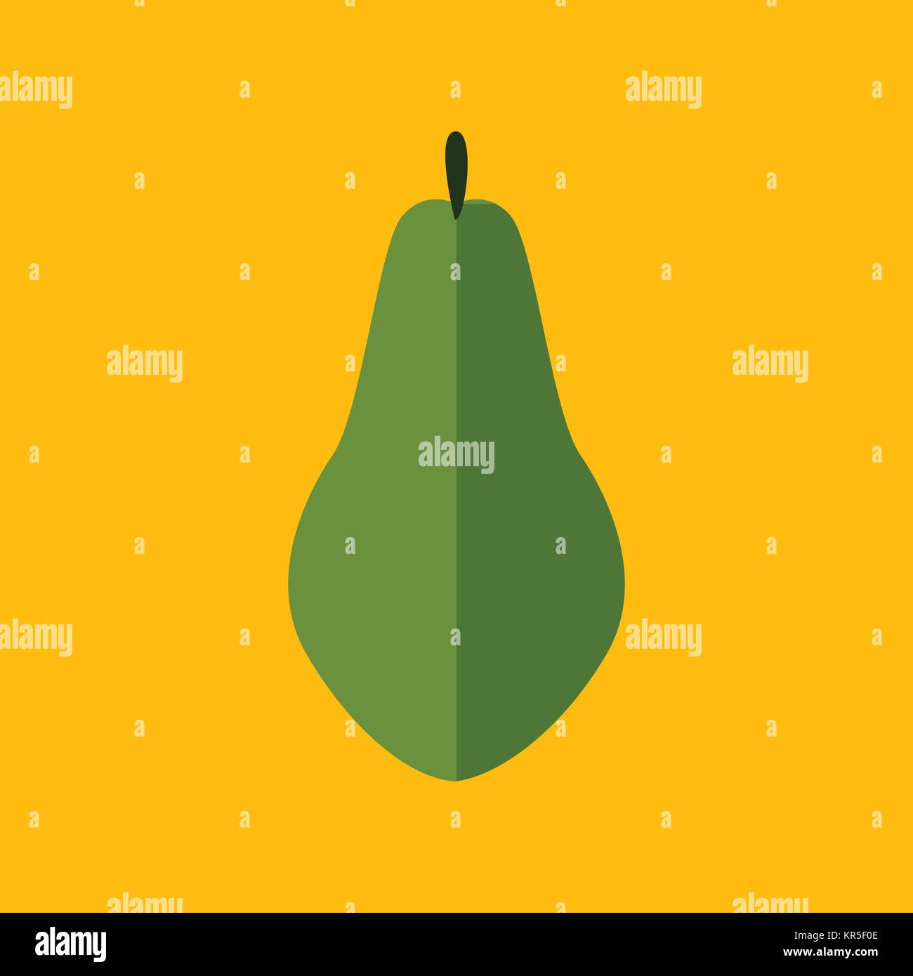 Simple Flat Papaya Vector Illustration Graphic Design Stock Vector ...