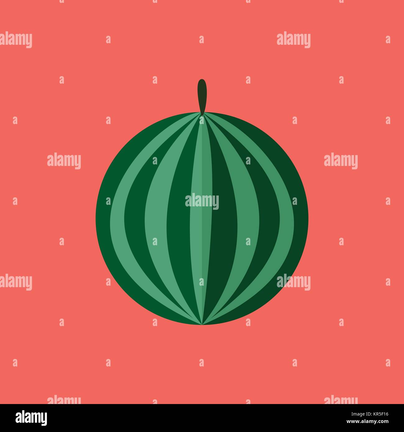 Simple Flat Watermelon Vector Illustration Graphic Design Stock Vector ...