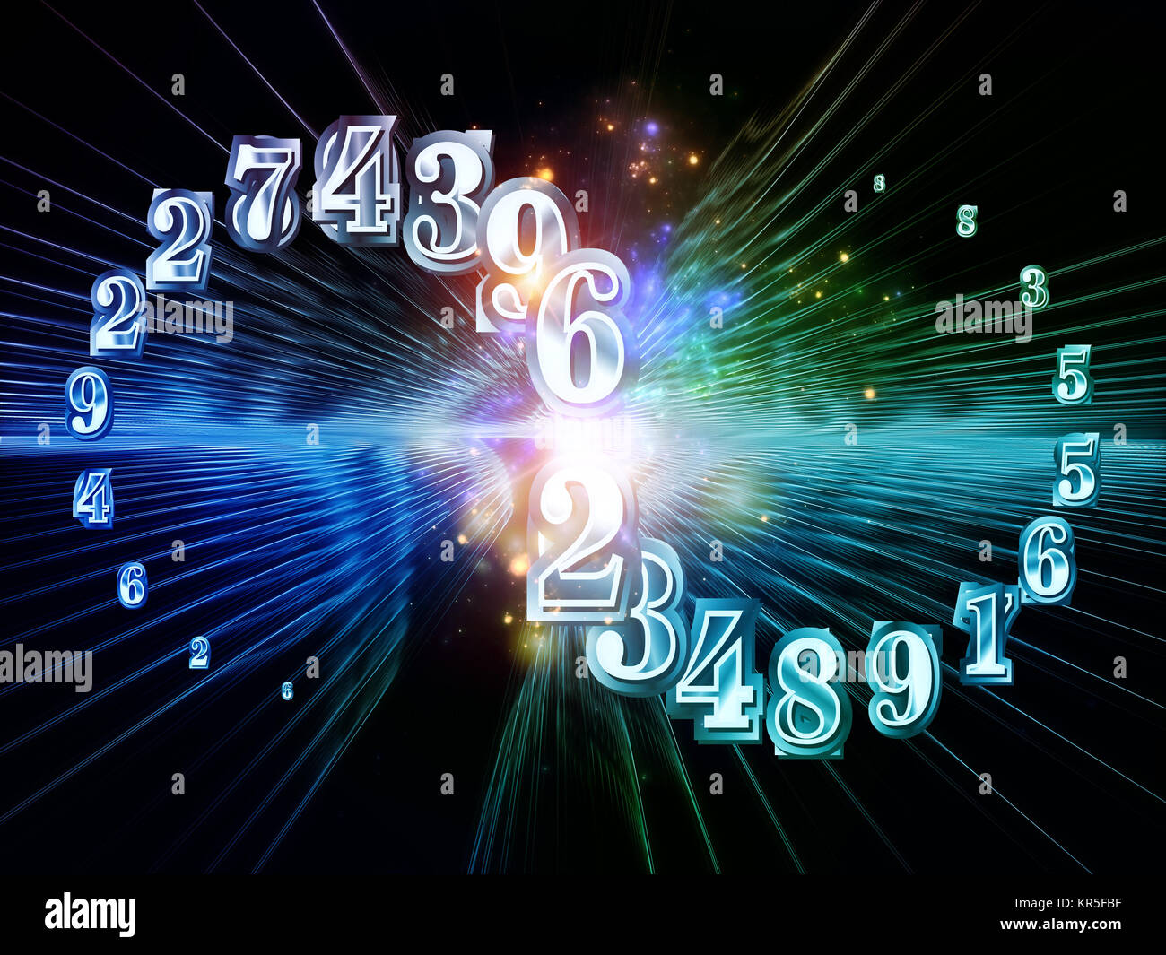 Speed of Numbers Stock Photo - Alamy