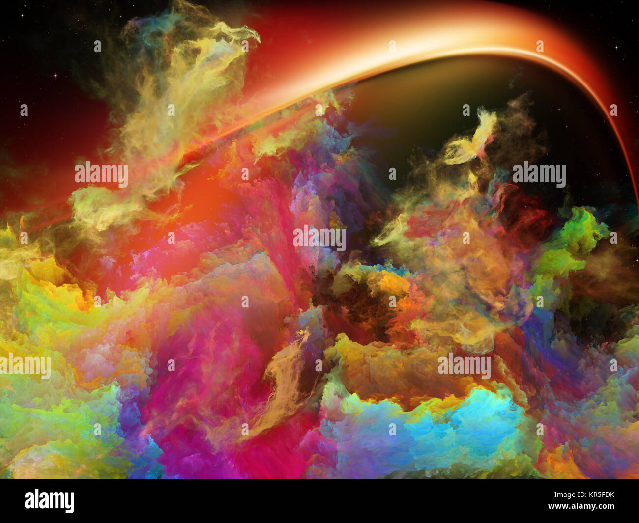 Illusions of Space Nebula Stock Photo - Alamy