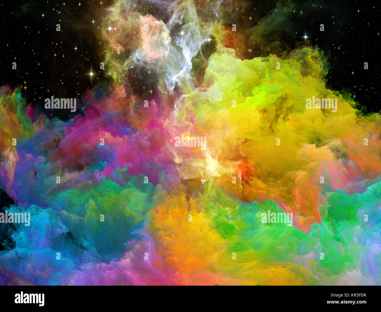 Emergence of Space Nebula Stock Photo - Alamy