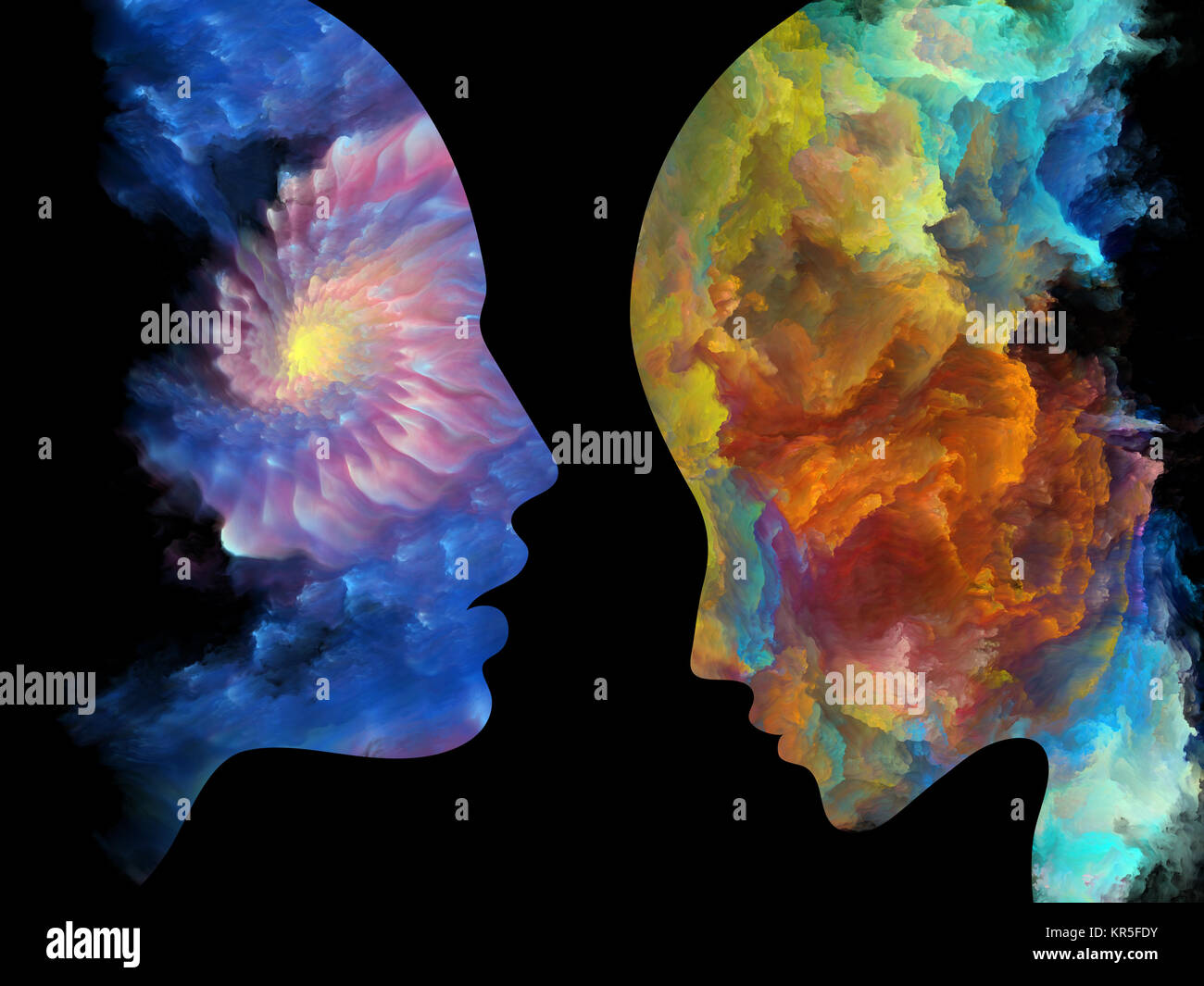 Synergies of Inner Colors Stock Photo - Alamy