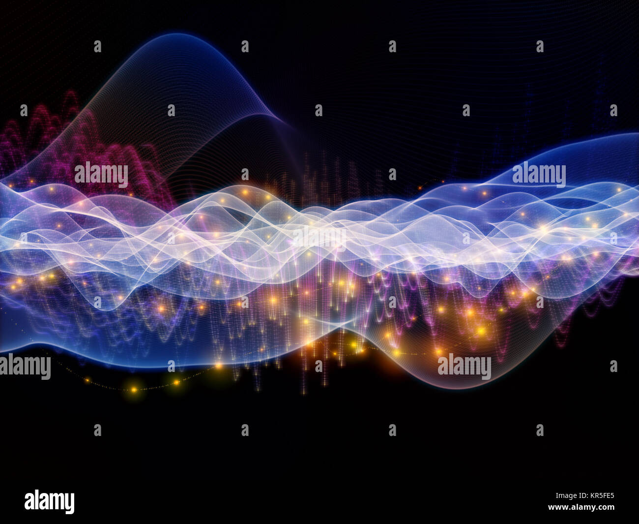 Glow of Wave Stock Photo - Alamy