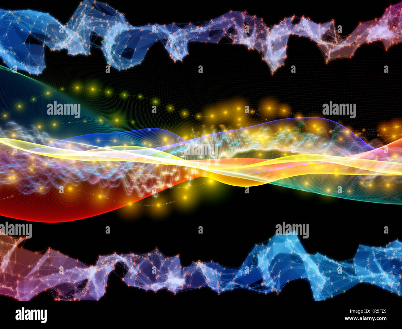 Lights of Wave Stock Photo - Alamy