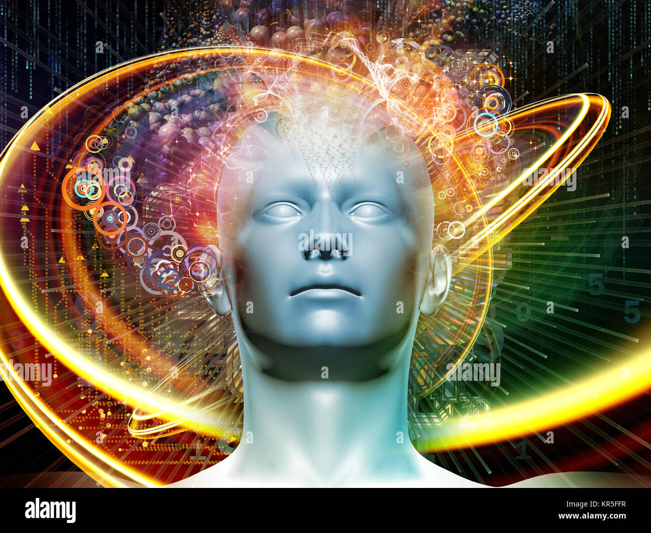 Modern Digital Thoughts Stock Photo - Alamy