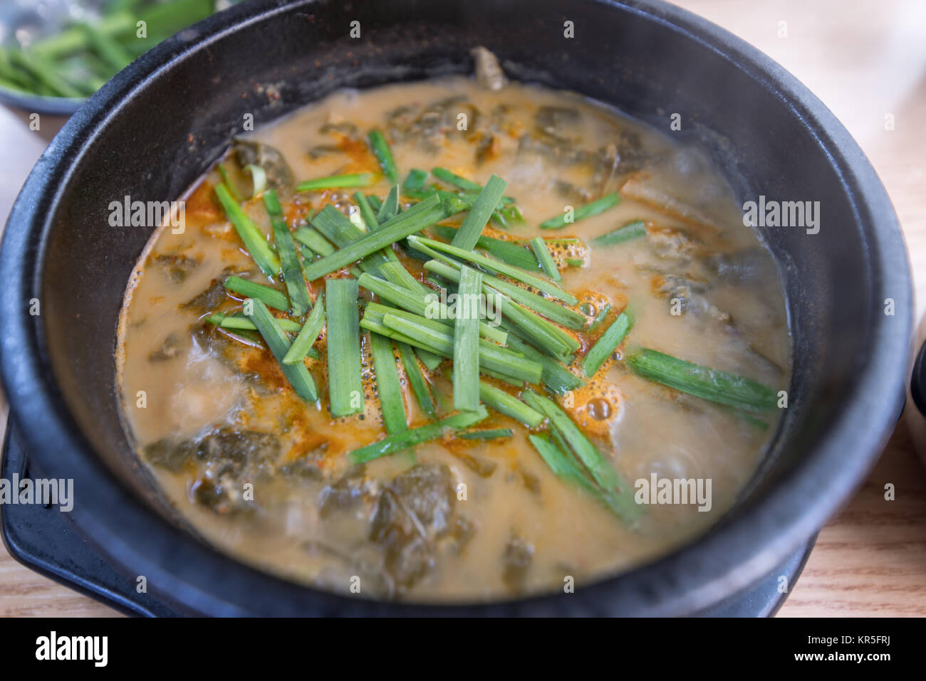 famous winter Korean food loach soup, Korea Stock Photo - Alamy