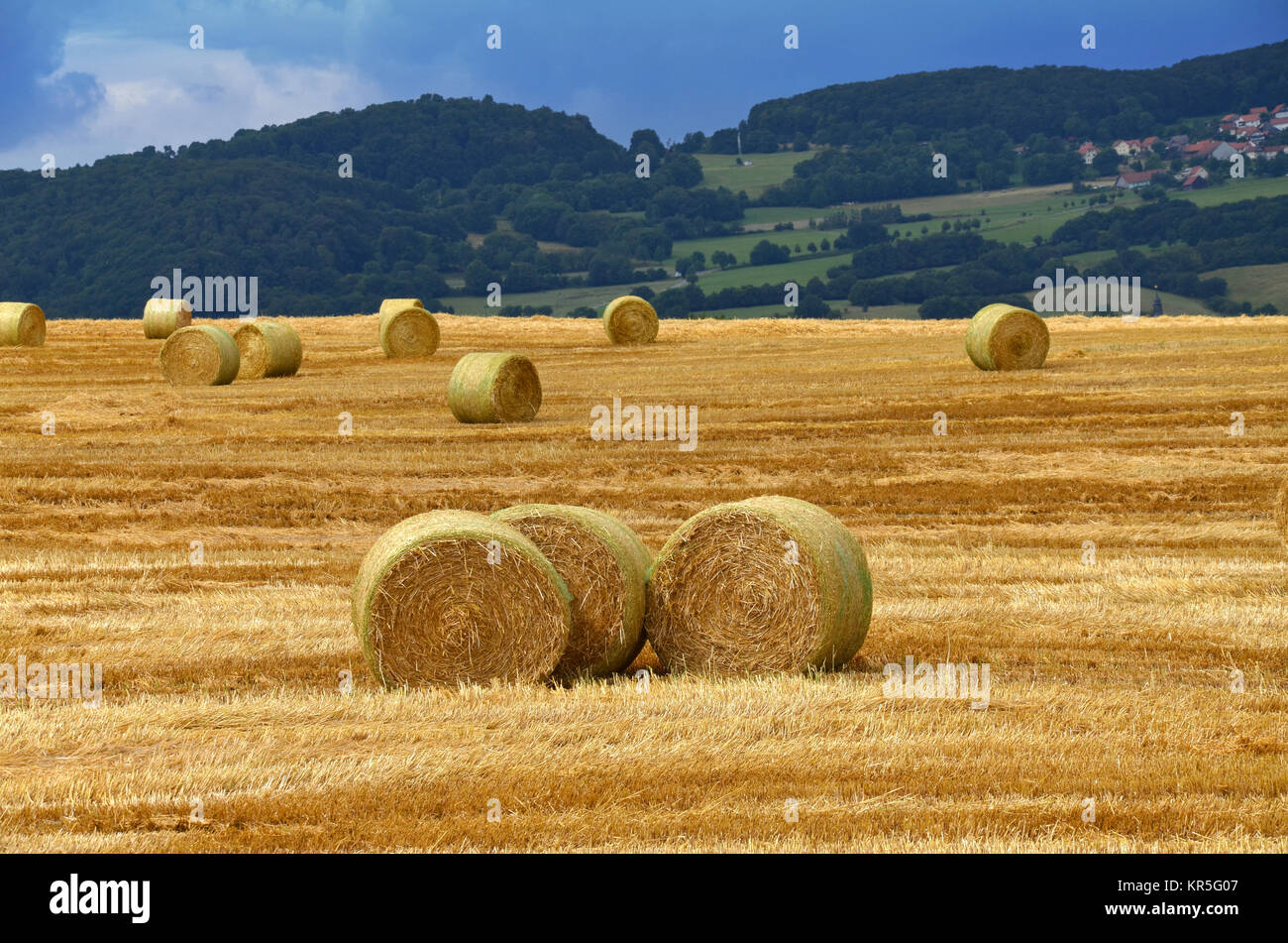 Straw ball farmer grain hi-res stock photography and images - Alamy