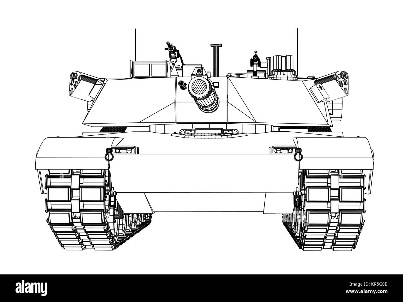 Blueprint of realistic tank Stock Vector Image & Art - Alamy