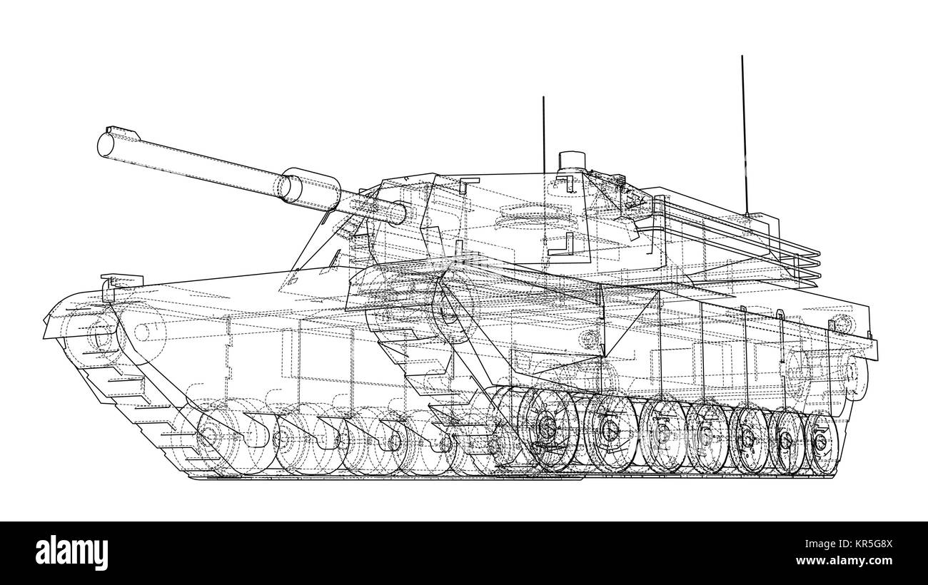 Blueprint of realistic tank Stock Vector Image & Art - Alamy