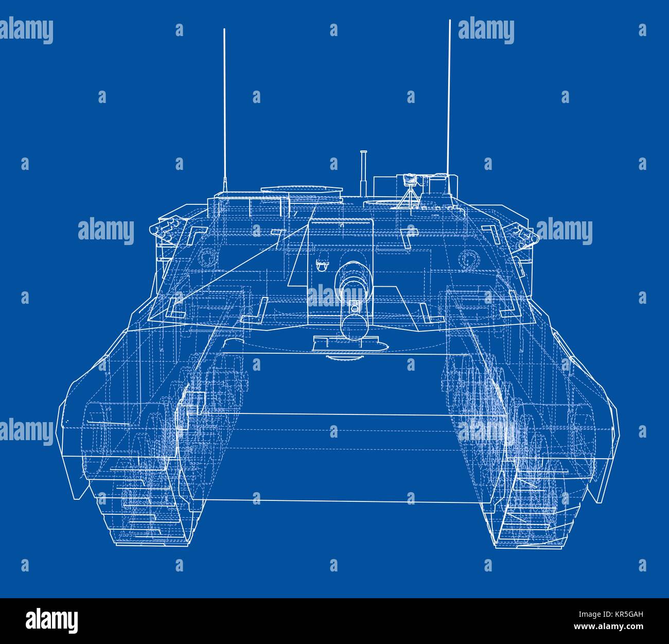 Blueprint of realistic tank Stock Vector Image & Art - Alamy