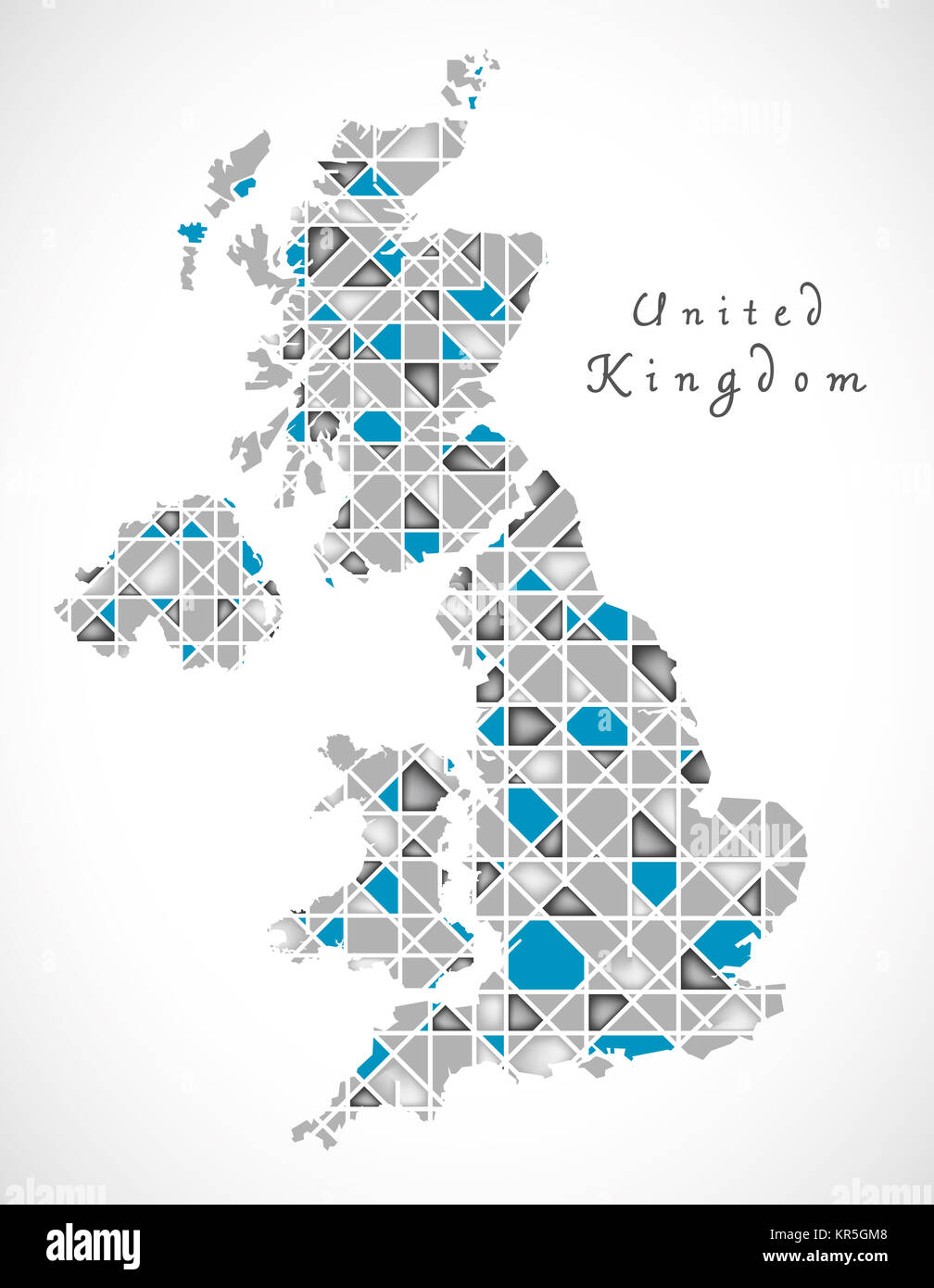 Map of united kingdom provinces hi-res stock photography and images - Alamy