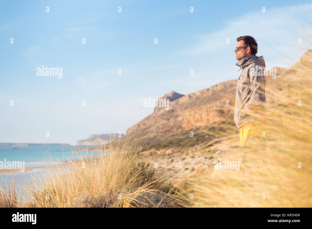 Free active man enjoying beauty of nature Stock Photo - Alamy