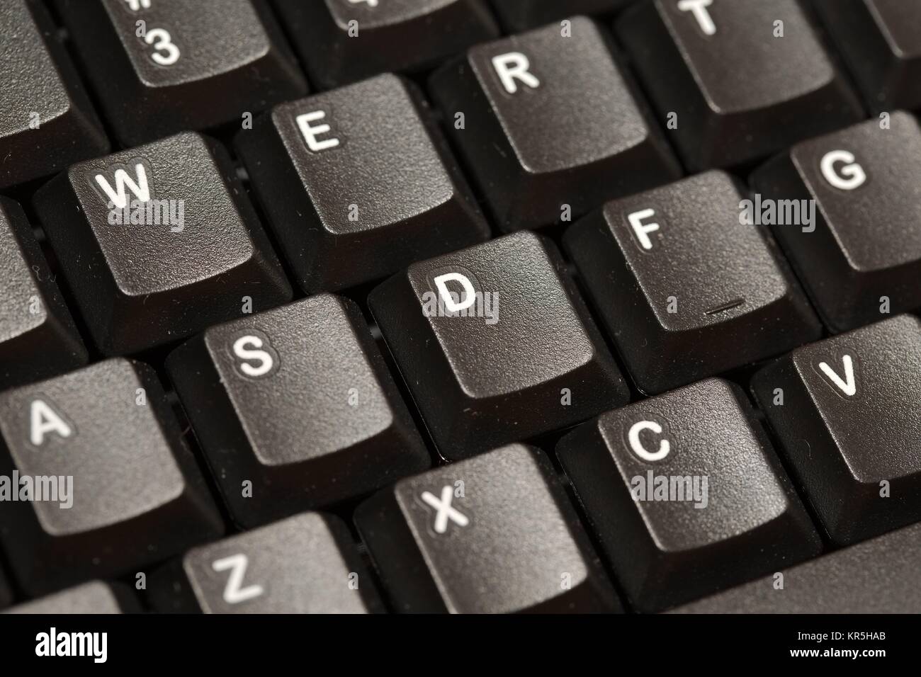 Black Keyboard Detail Stock Photo - Alamy