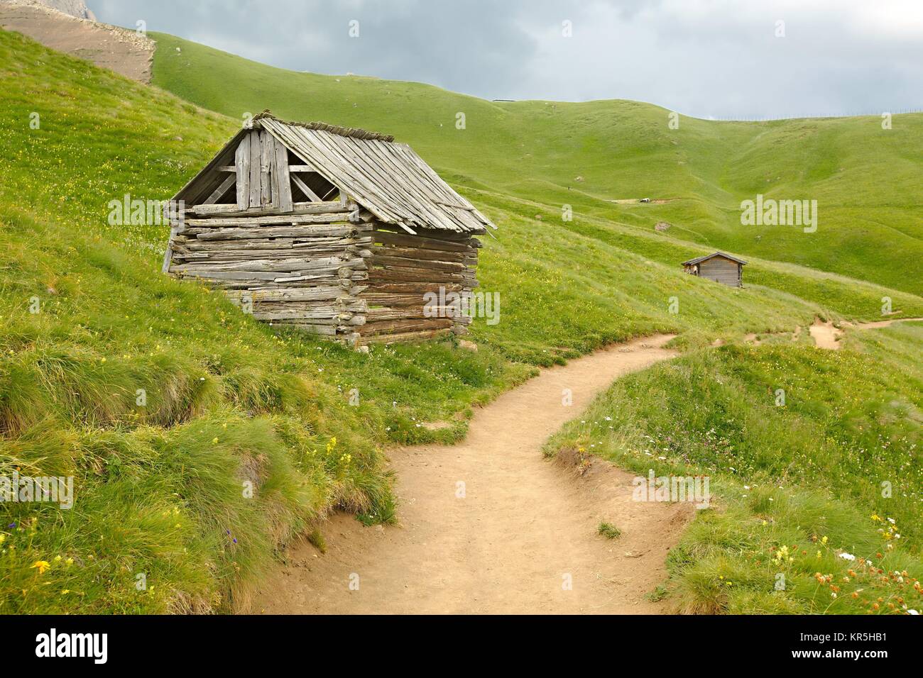 Barn in the ALps Stock Photo - Alamy