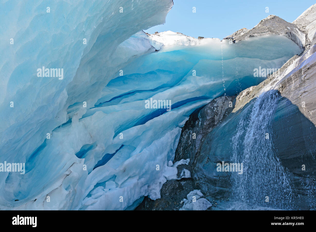 Under Glacial Ice Stock Photo - Alamy