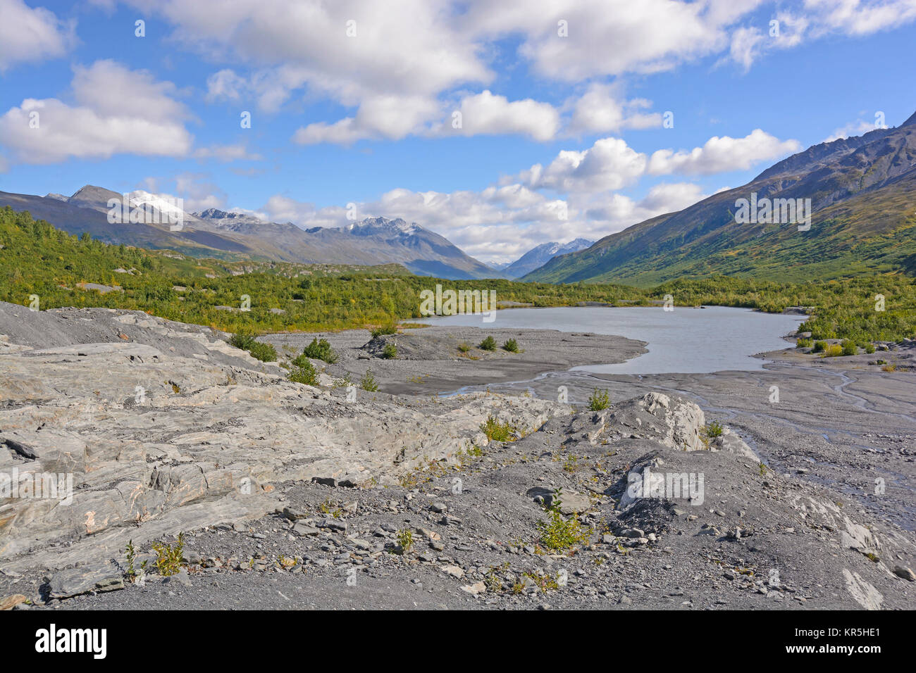 Terminal Lake on a Glacial Plain Stock Photo - Alamy