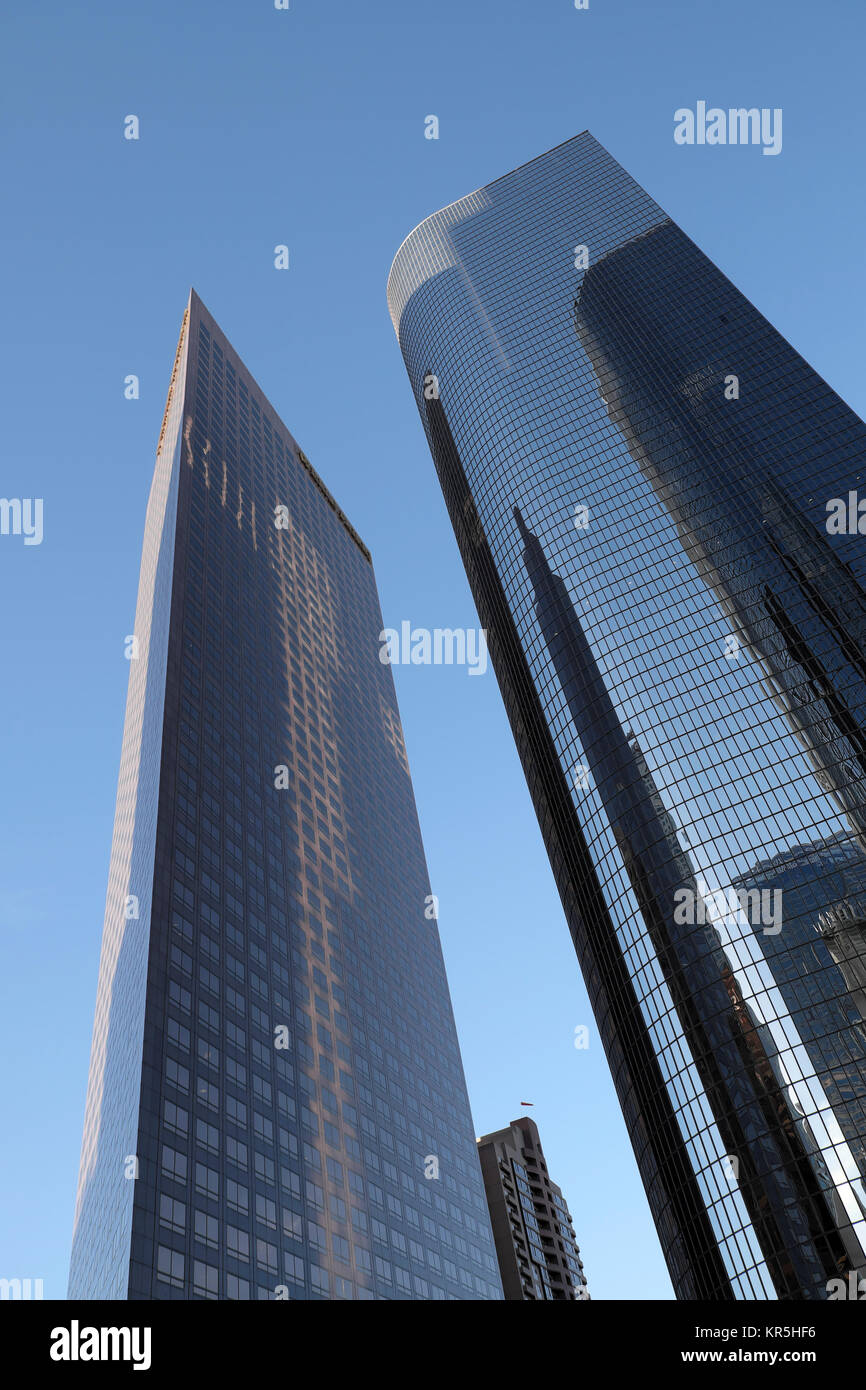 Wells Fargo Center & One California Plaza modern tall high rise ...