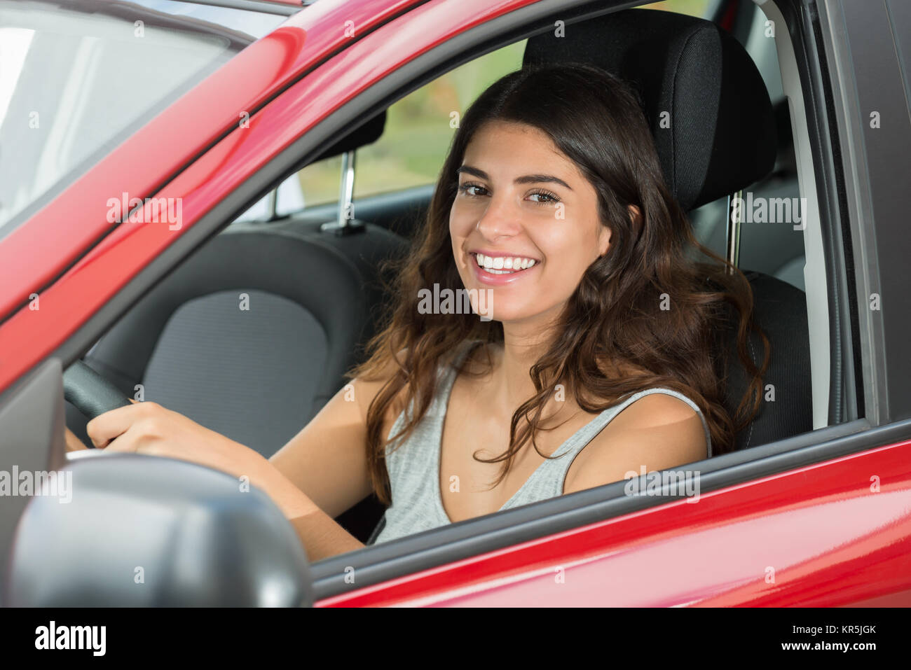Woman drive laugh laughs hi-res stock photography and images - Alamy