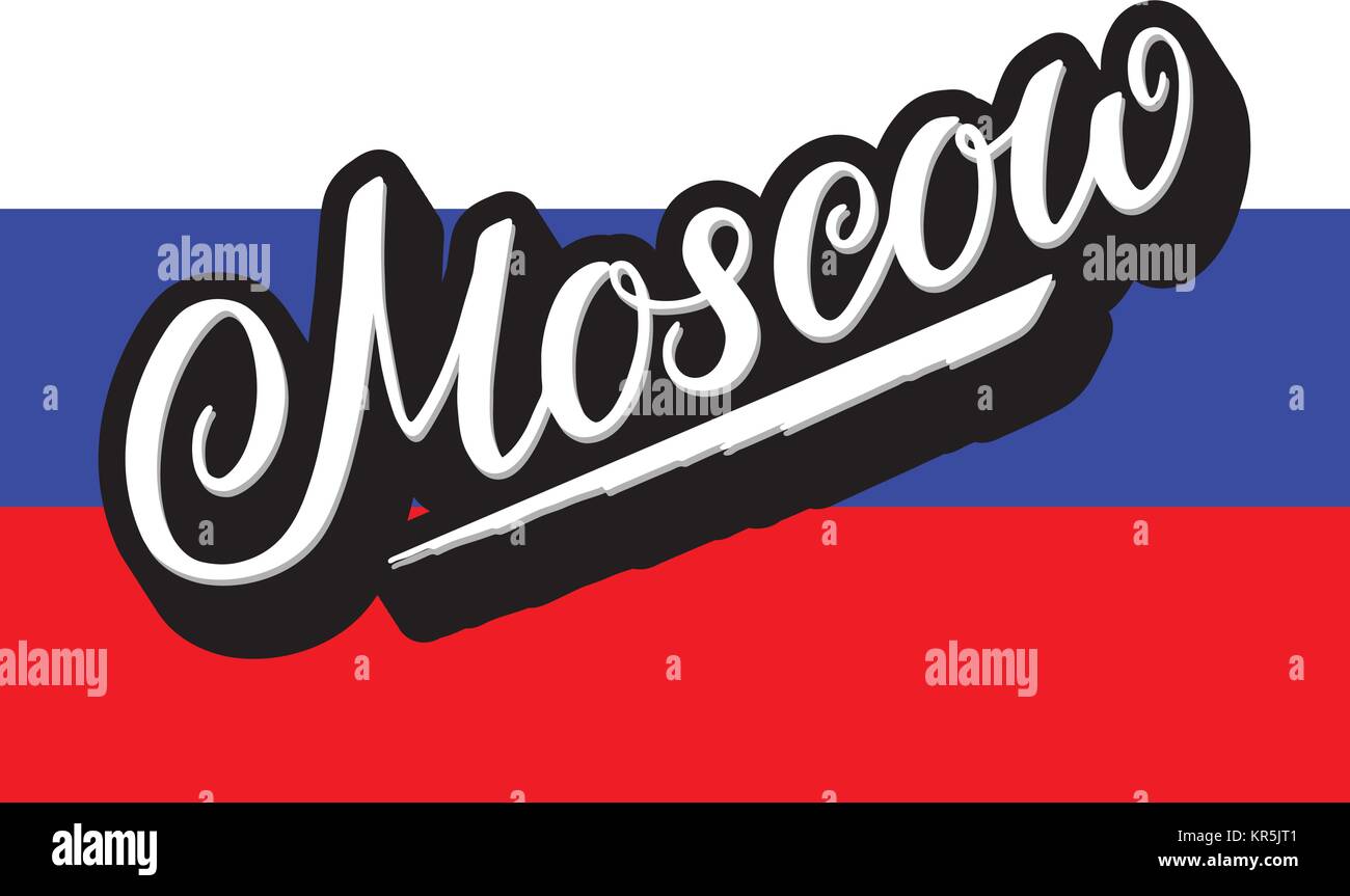Moscow Volume Lettering poster for your design. Creative typography ...