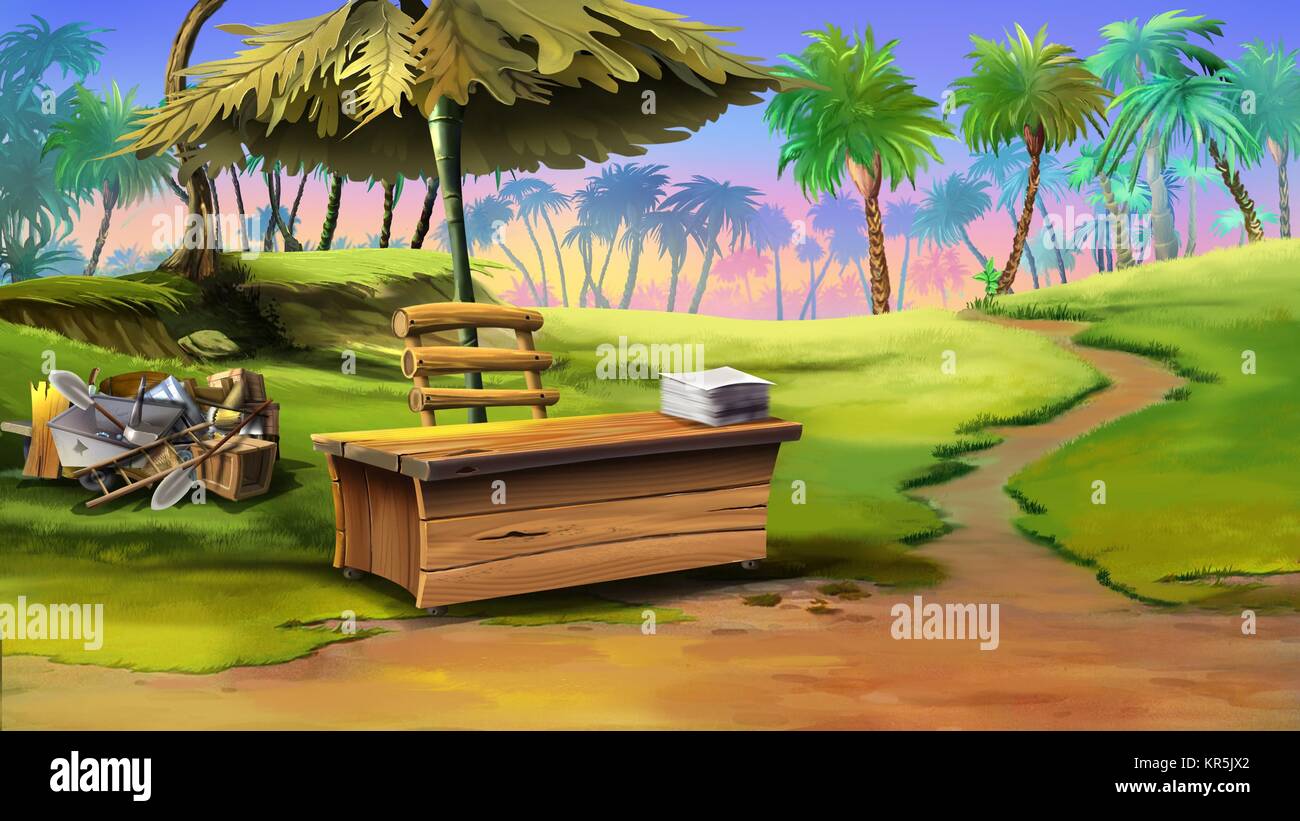 Discoverer Residence on the Island. Front View Stock Photo - Alamy