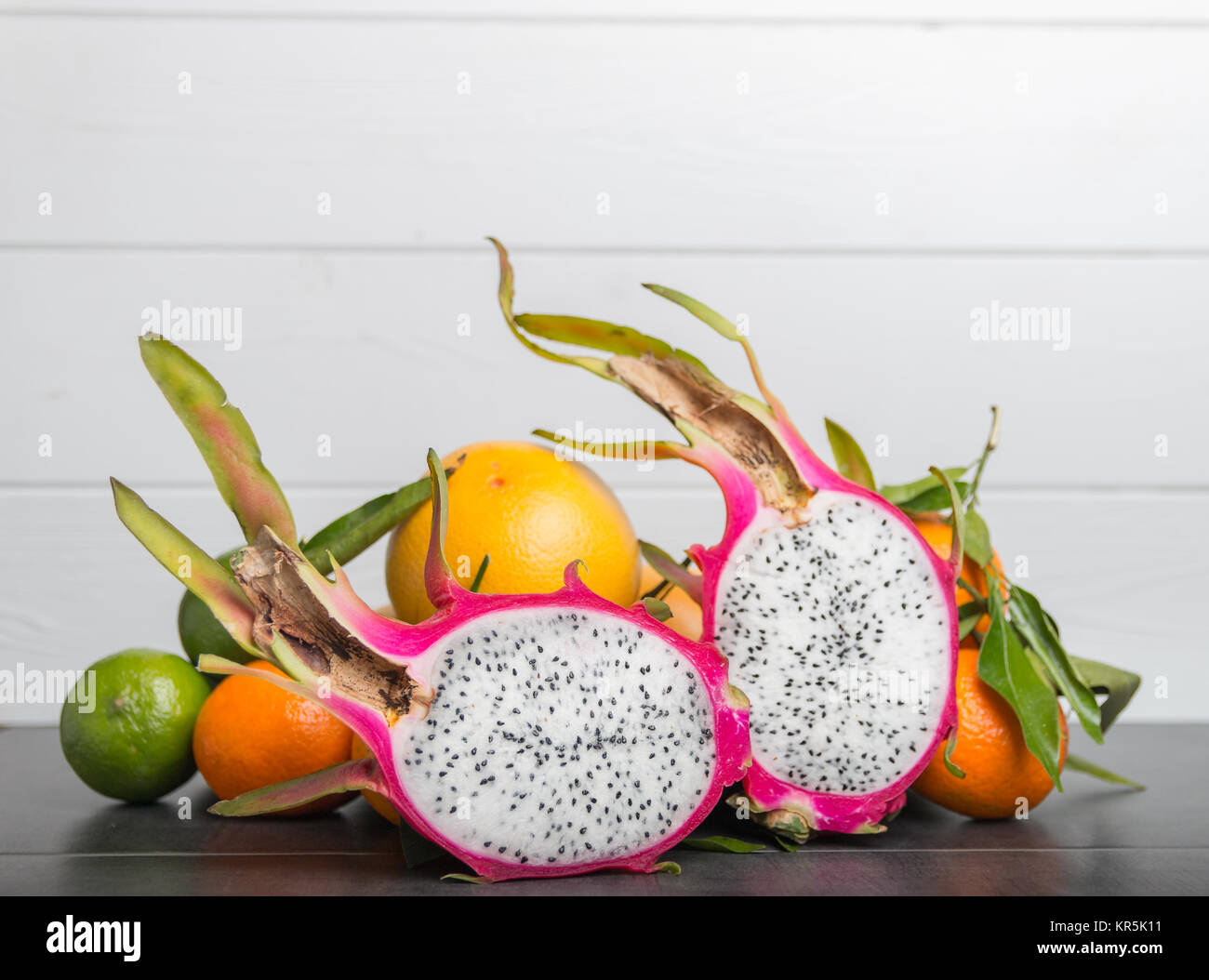 isolated pitaya fruit on a white background Stock Photo - Alamy
