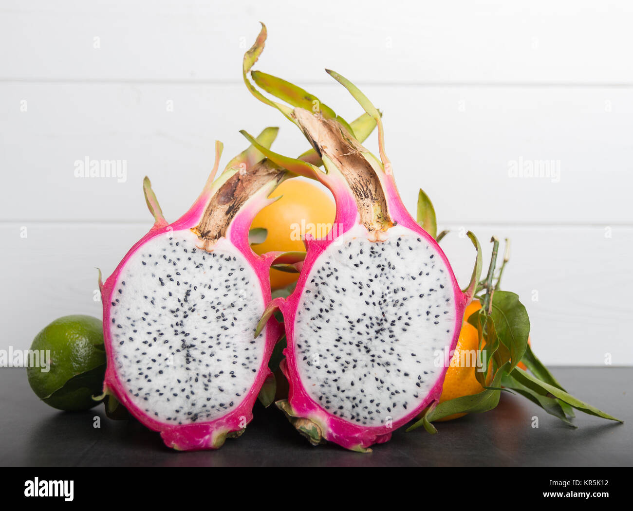 isolated pitaya fruit on a white background Stock Photo - Alamy