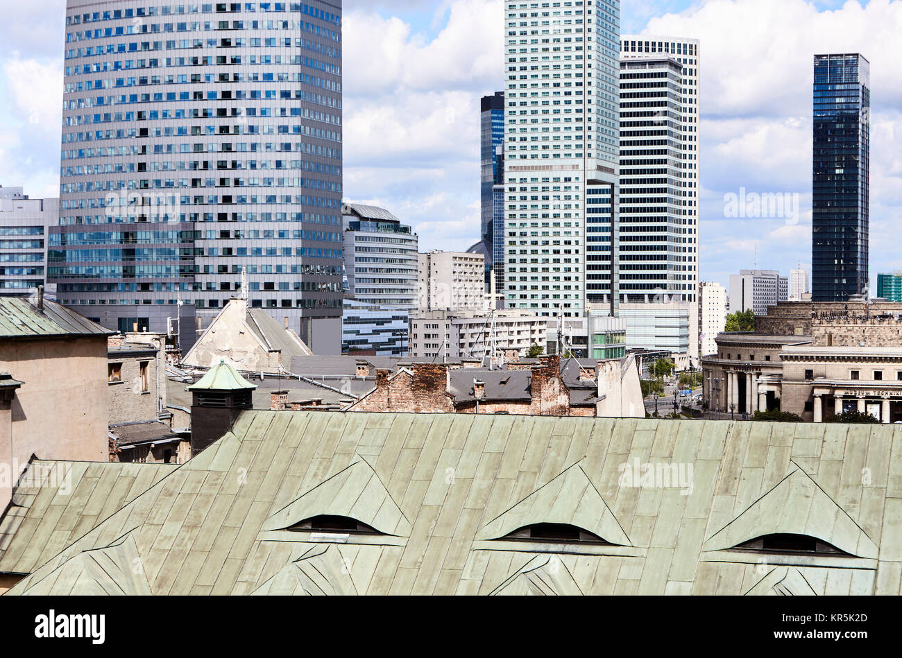 Old and modern part of the city Stock Photo - Alamy