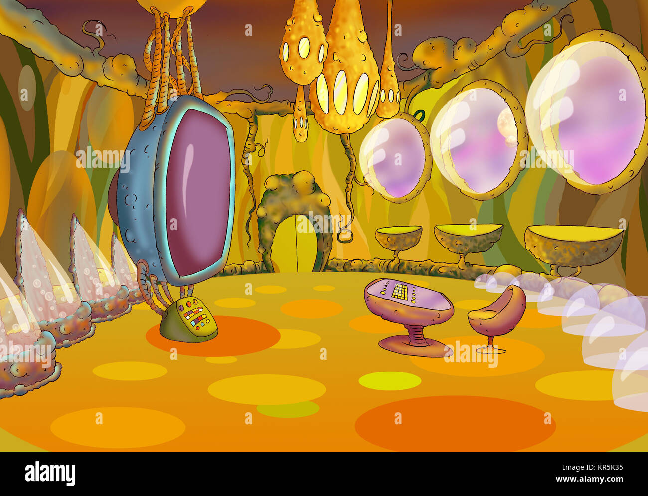 Alien Spaceship Interior. Image Three Stock Photo - Alamy