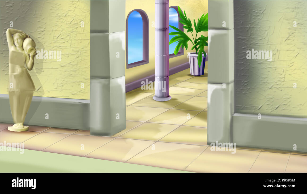 Ancient Greece Palace Interior Stock Photo - Alamy