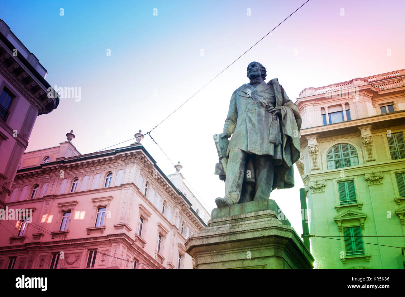 Italy, Lombardy, Milan, Santa Margherita Street, Carlo Cattaneo ...
