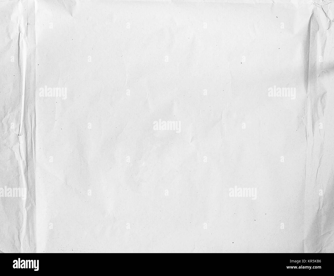 Crumpled White Blank Paper Stock Photo Alamy