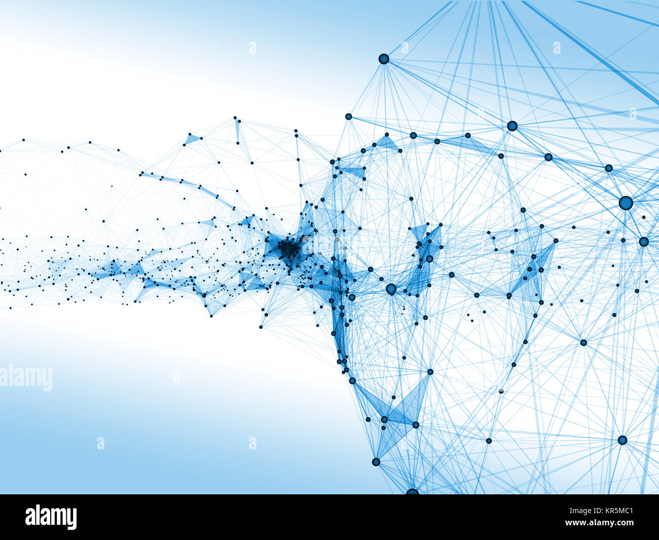 Linear Network Wave Stock Photo - Alamy
