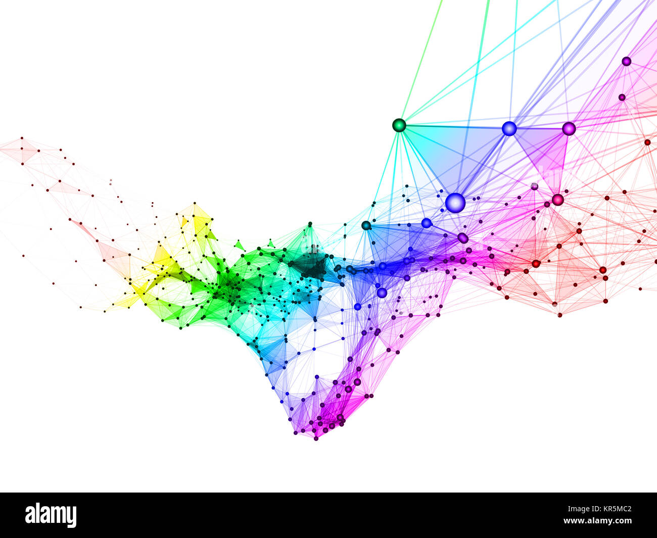 Linear Network Wave Stock Photo - Alamy
