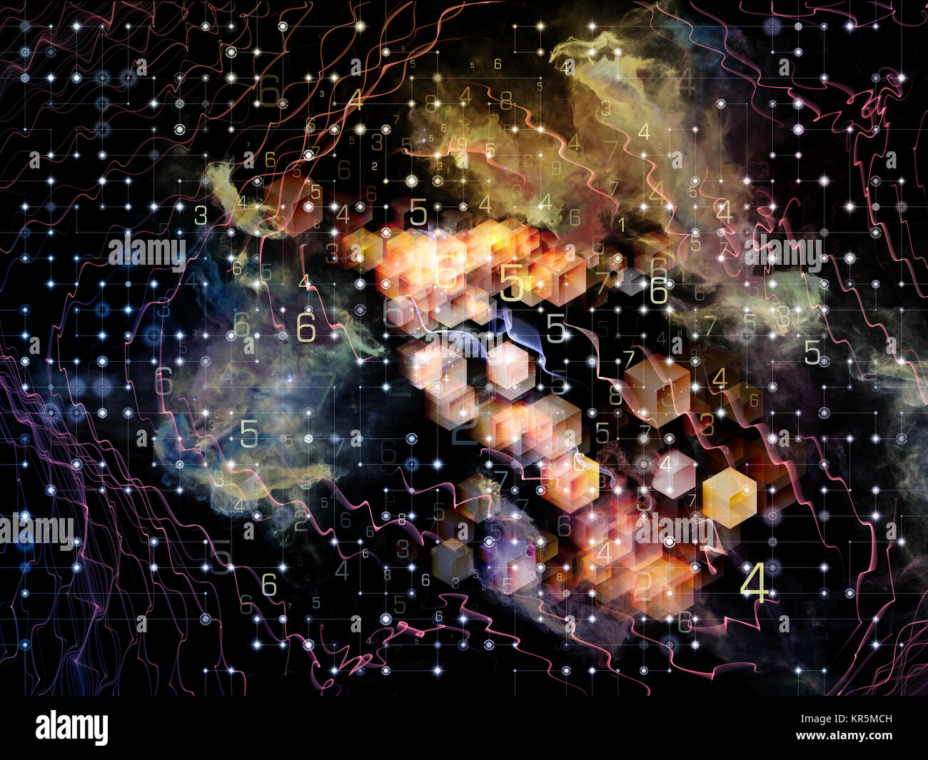 Computing Digital Grid Stock Photo - Alamy