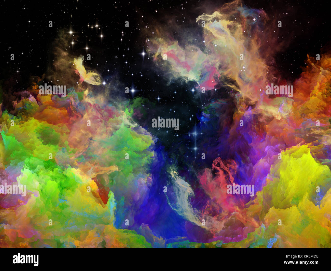 Magic of Space Nebula Stock Photo - Alamy