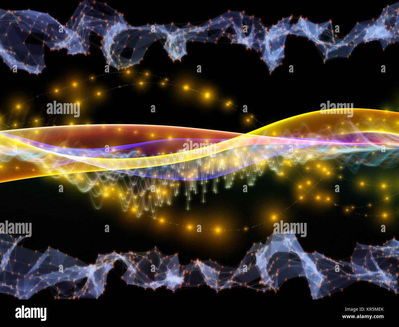 Lights of Wave Stock Photo - Alamy