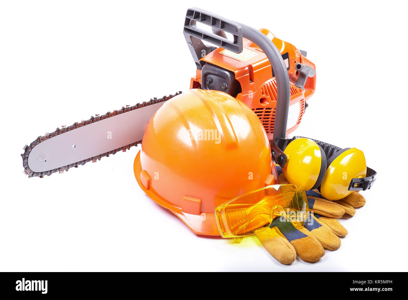 Earmuffs protective gloves safety Cut Out Stock Images & Pictures - Alamy