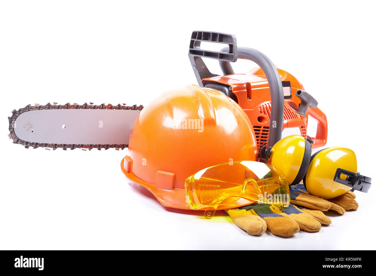 Earmuffs protective gloves safety Cut Out Stock Images & Pictures - Alamy